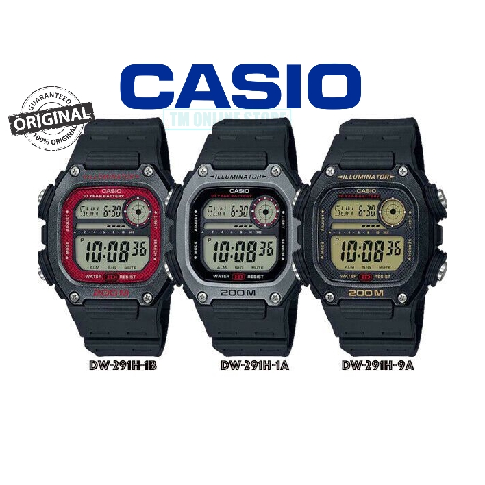 DW-291H-1A/1B/9A CASIO MEN DIGITAL WATCH DW-291H | Shopee Malaysia