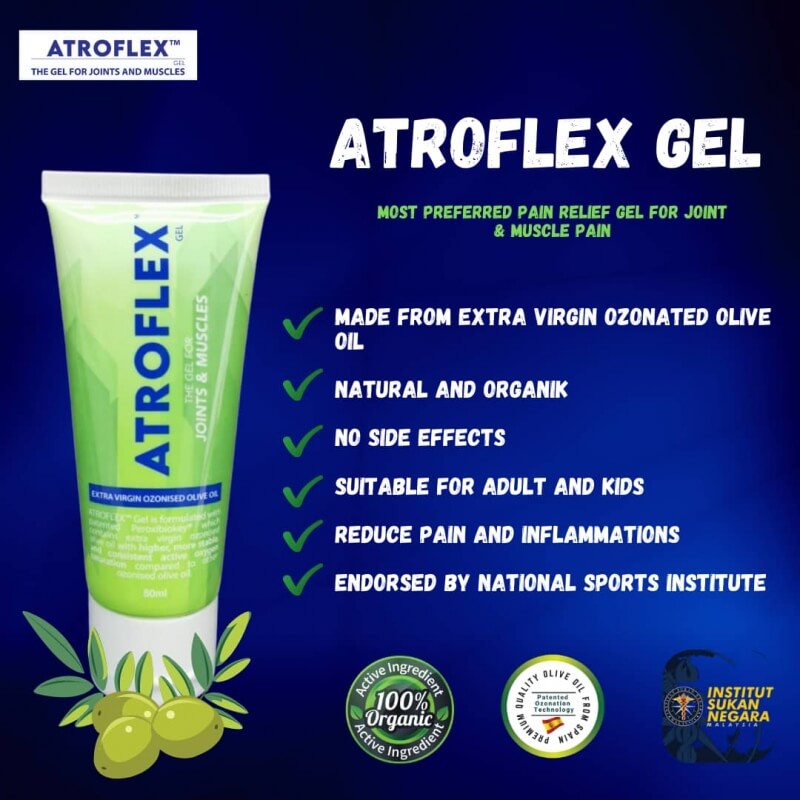 ATROFLEX GEL 50ML [EXP: 8/2024] /30ML [EXP: 9/2024] (JOINT/KNEE/MUSCLE ...