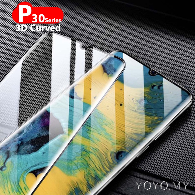 3D Curved Huawei P30 Pro Nova 4E Nova 5T Y9S Y9 Prime 2019 9H Tempered ...