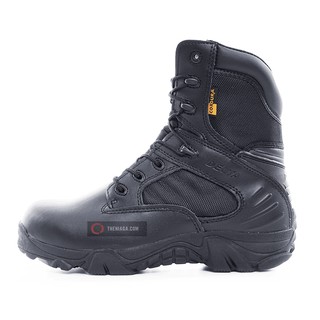 Kasut Operasi DELTA Taktikal Hitam Zip Tepi Ready Stock Polyester Tapak ...