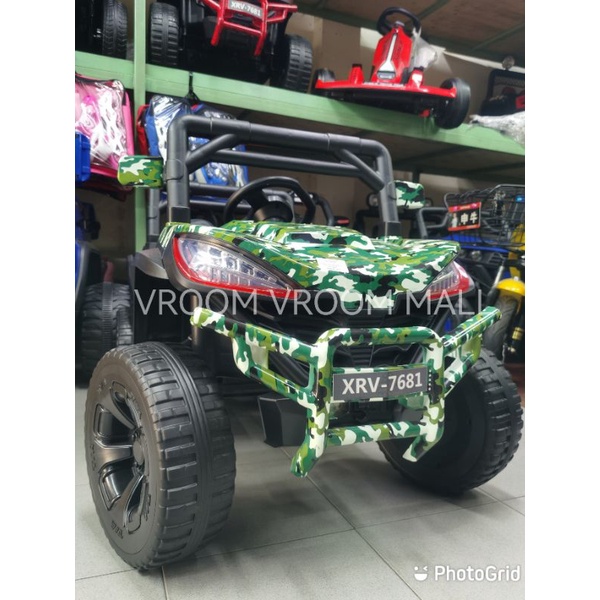 KIDS RIDE ON ELETRIC BIG JEEP RUBBER TYRE KERETA TAYAR GETAH JEEP TAYAR ...