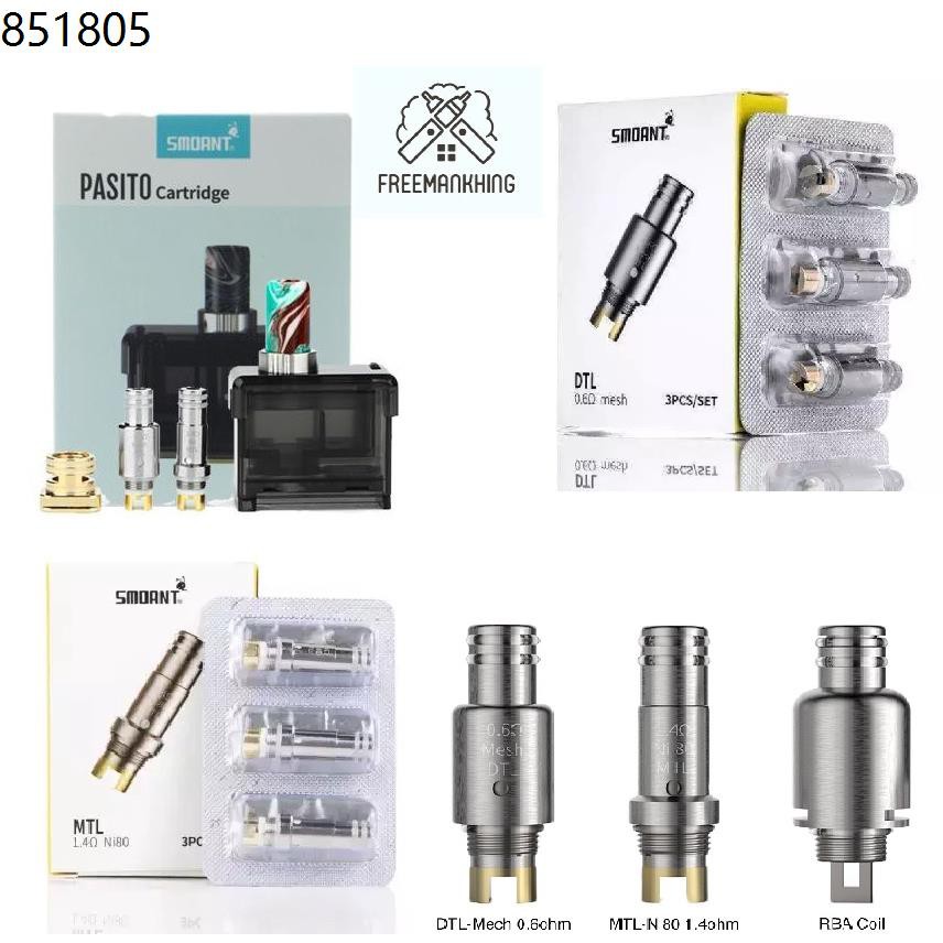100% original smoant pasito replacement occ n180 1.2ohm coil /occ mesh ...