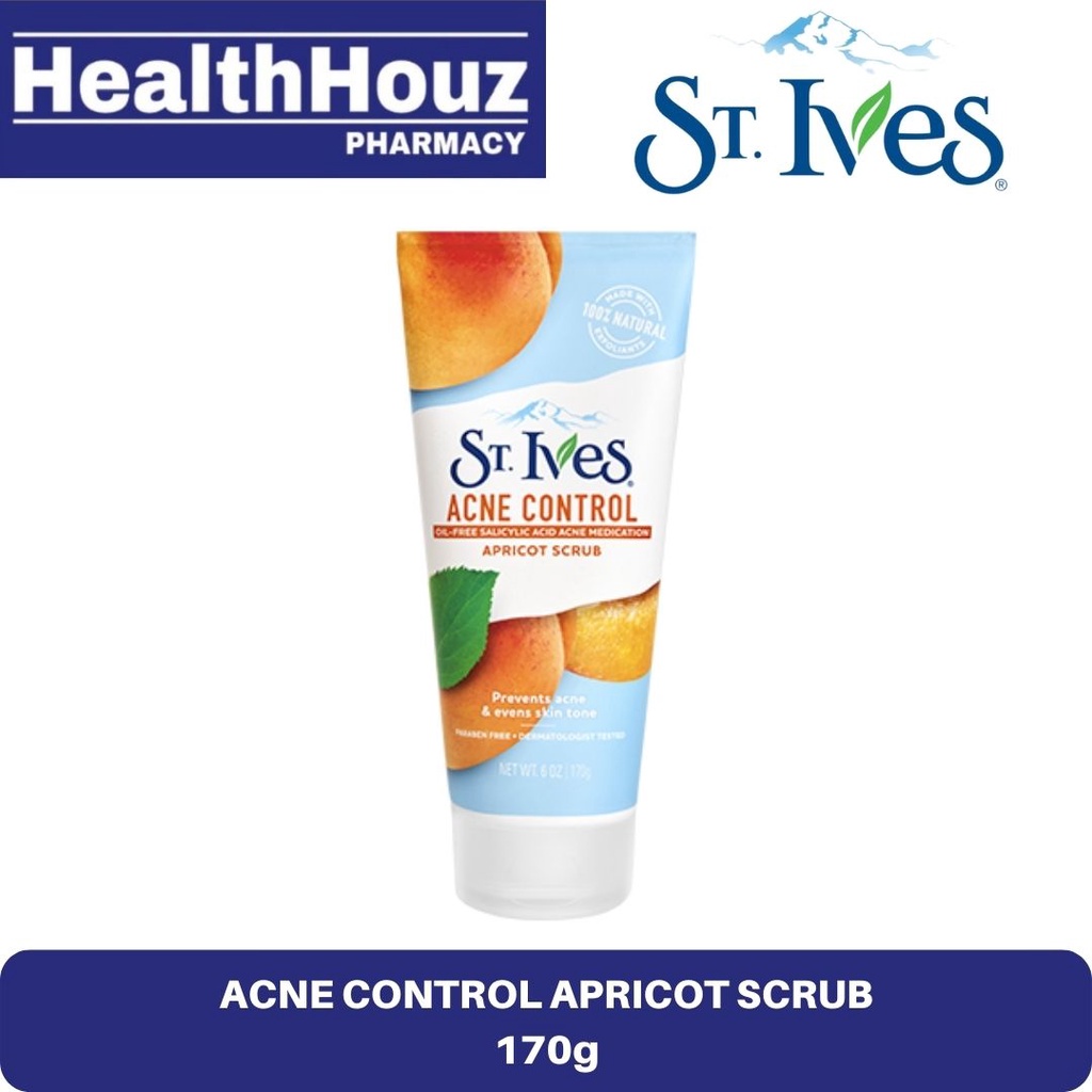 ST. IVES Acne Control Apricot Scrub 170g | Shopee Malaysia