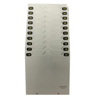 Biosystem 20 Slot Punch Card Rack - Time Attendance System Card Rack ...