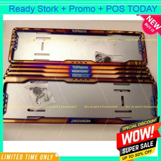 Car Number Plate Holder Frame Front Bumper Nomber Logo Emblem Hks Bride ...