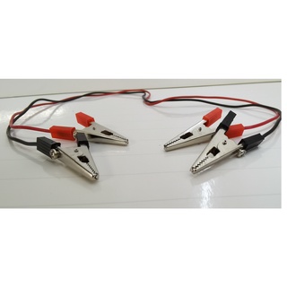 Alligator Clip / Crocodile Clip (Red / Black)- in Pair with 50cm wire ...
