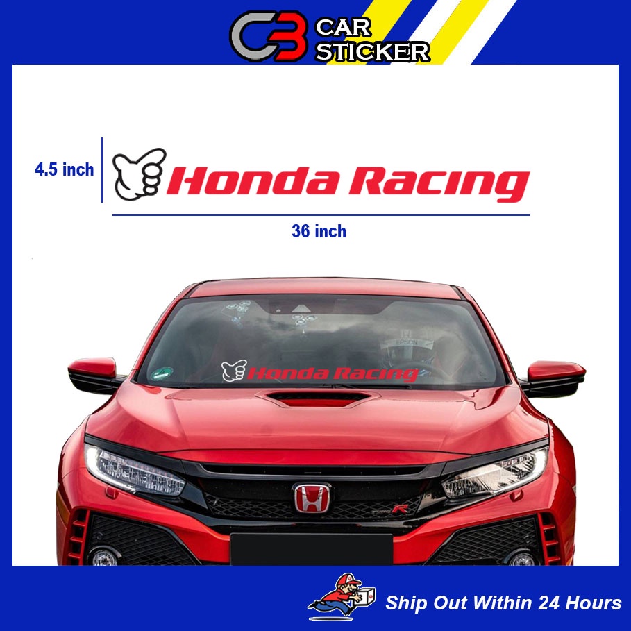 Honda Racing Car Sticker / CS777 | Shopee Malaysia