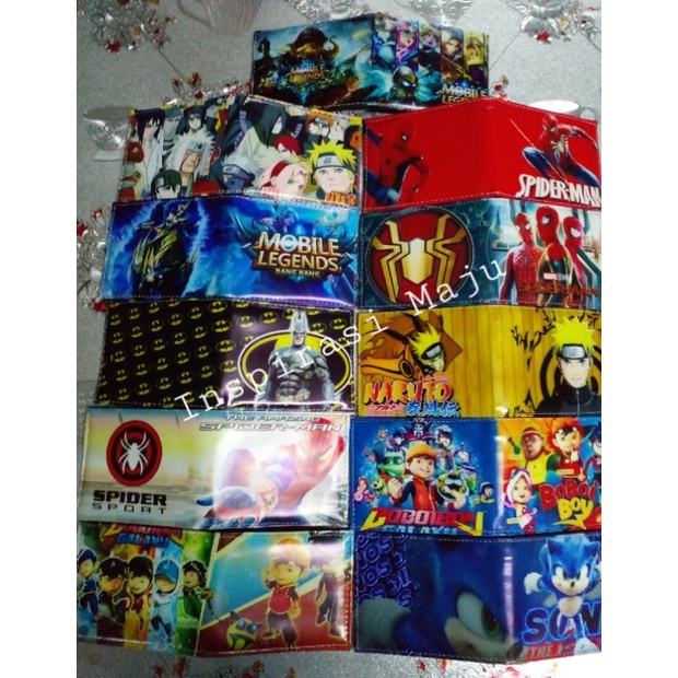READY STOCK Wallet Purse Boys Kids Children Superhero Anime Football ...