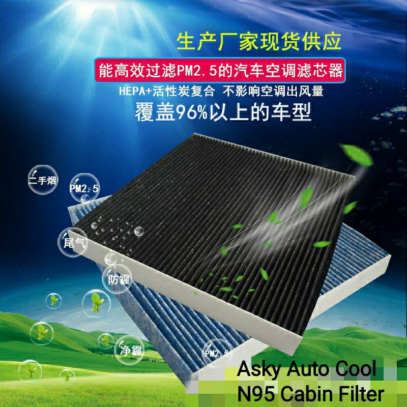 N95 Cabin Filter For Hyundai Sonata YF , Santa Fe / Kia K5 | Shopee ...
