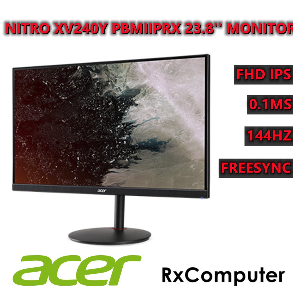 ACER NITRO XV240Y PBMIIPRX 24 INCH FHD IPS ( 0.1MS / 144HZ / FREESYNC ...