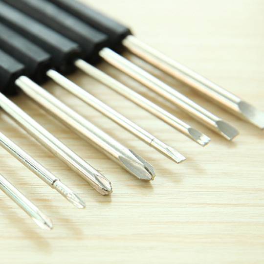 8-In-1 Small Screwdriver Set Replaceable Flat Blade Cross Screwdriver ...