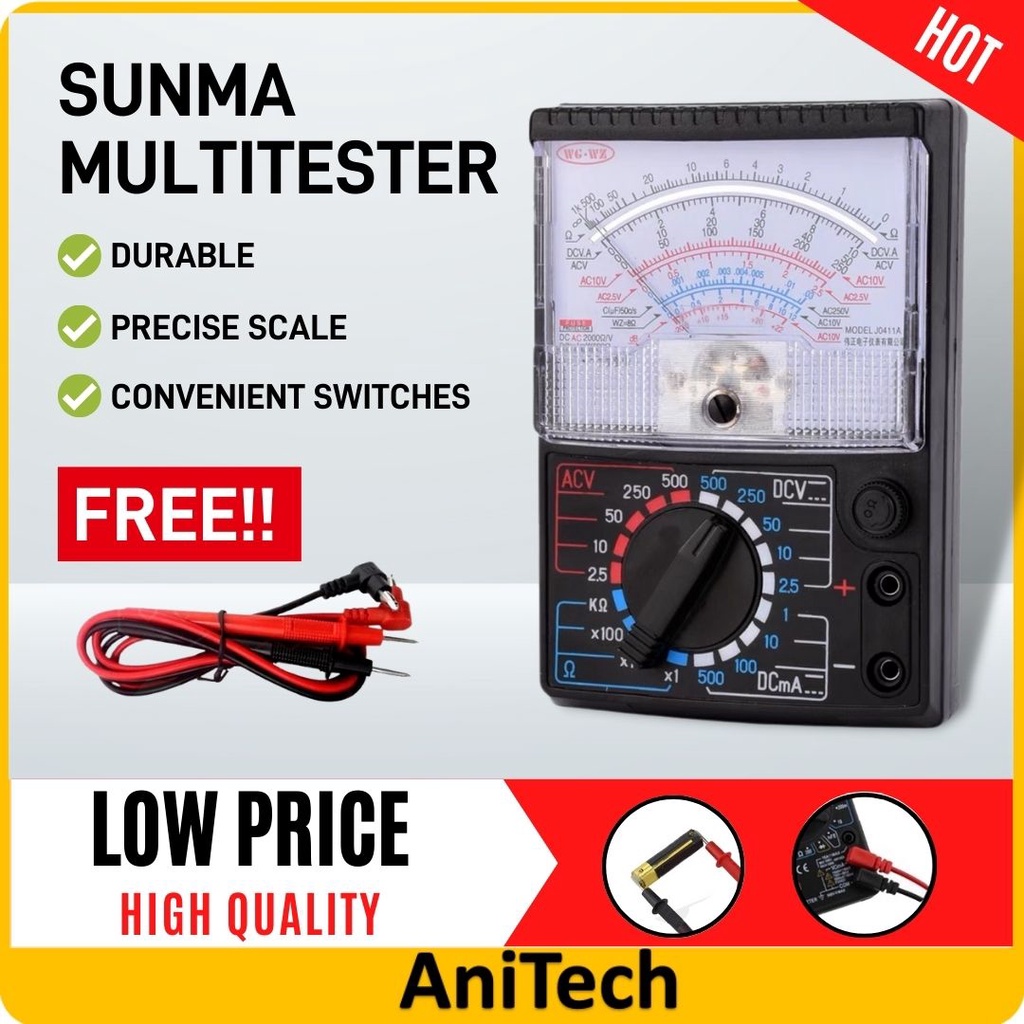 ANITECH YX-1000A SAMWA/SUNWEI/SUNWA/SANWAI style Multimeter Analogue ...