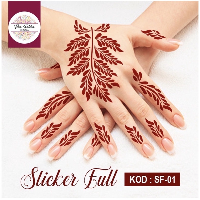 stiker full daun2 sepasang tangan | Shopee Malaysia