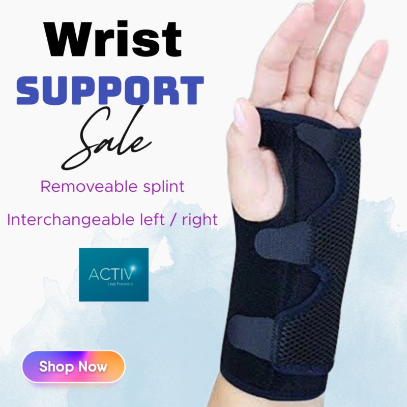 ACTIV NEO Wrist Support | reversible wrist brace guard splint metal cts ...