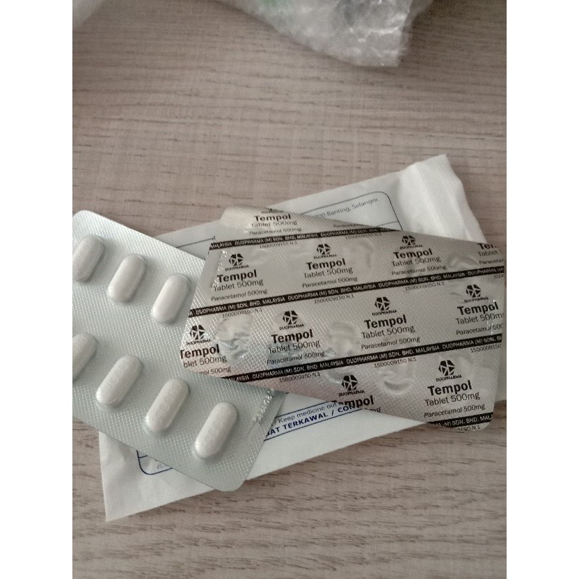 TEMPOL PARACETAMOL 500M 10'S X 10 | Shopee Malaysia