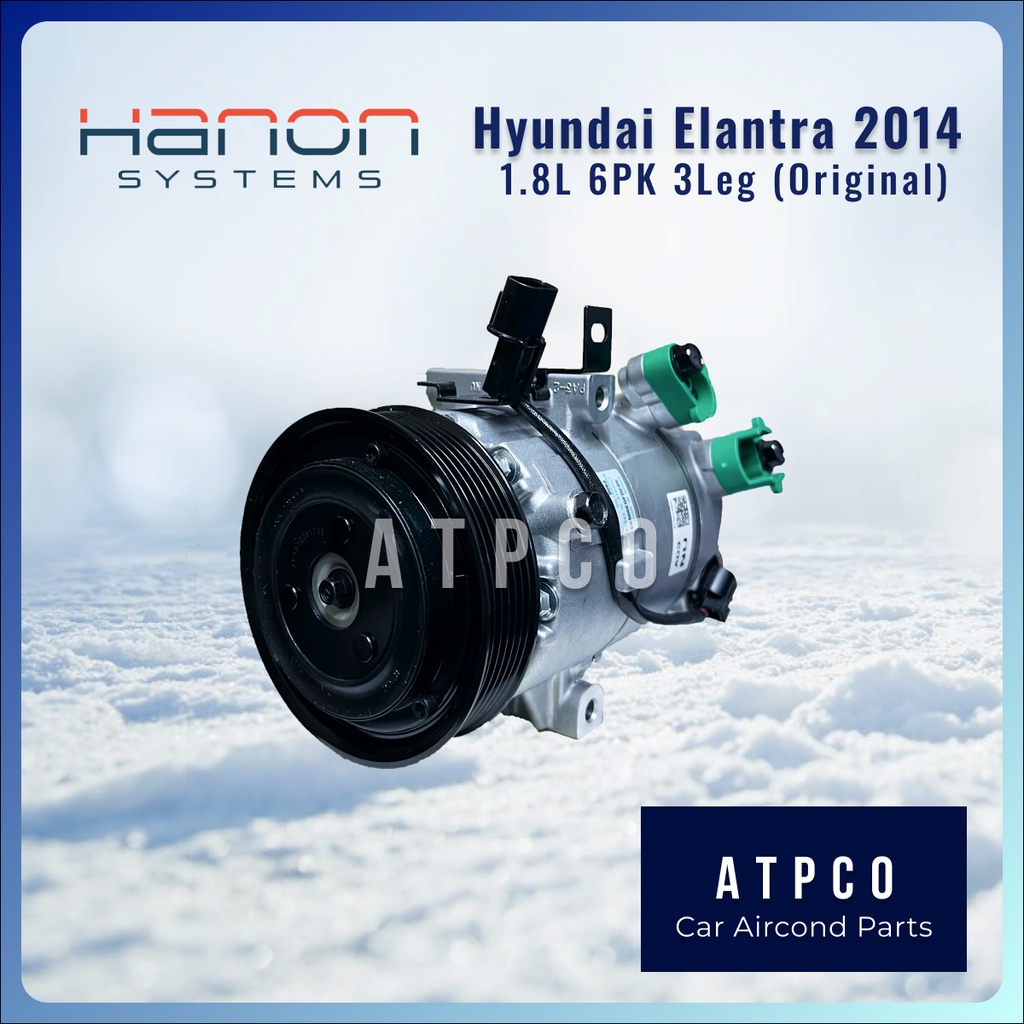 ORIGINAL HANON HYUNDAI ELANTRA 2014 2015 1.8L/1.8CC 3LEG 6PK HANON ...