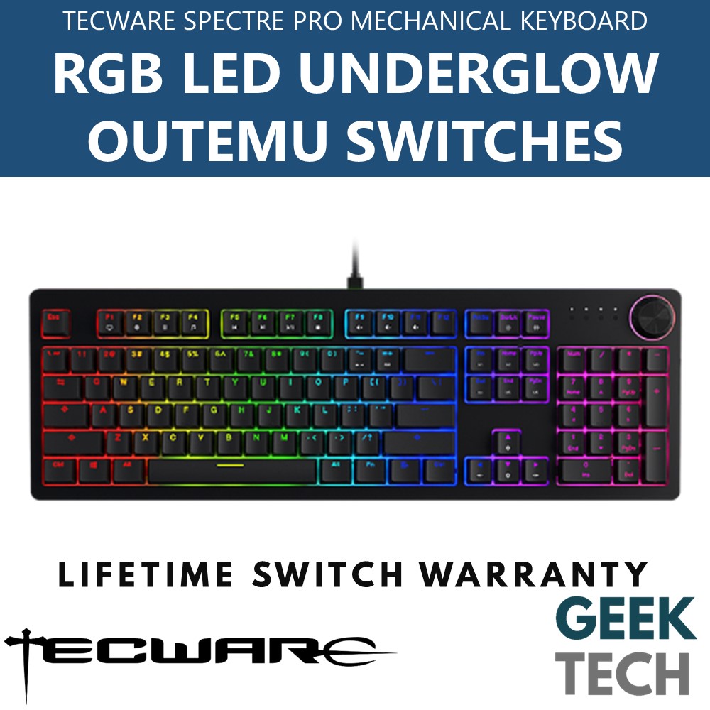 TECWARE Spectre Pro RGB Mechanical Keyboard [Limited Lifetime Switch ...