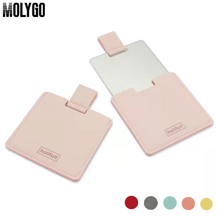 Ultra-thin Makeup Mirror Vanity Mirror Cosmetic 7colors Make Up Pocket ...