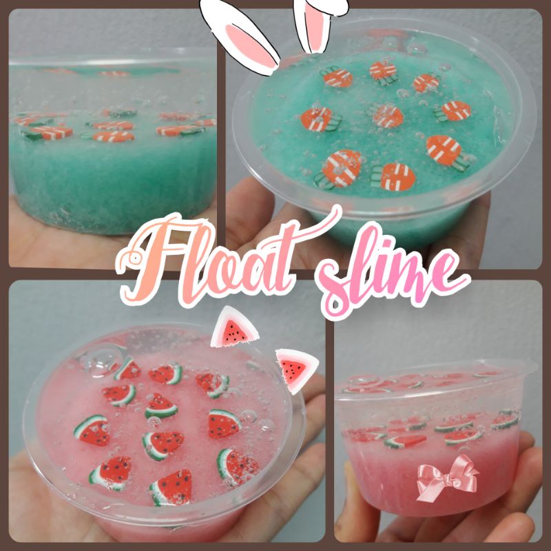 Float Slime 2 layers with fruits scent fun colors kid toys | Shopee ...