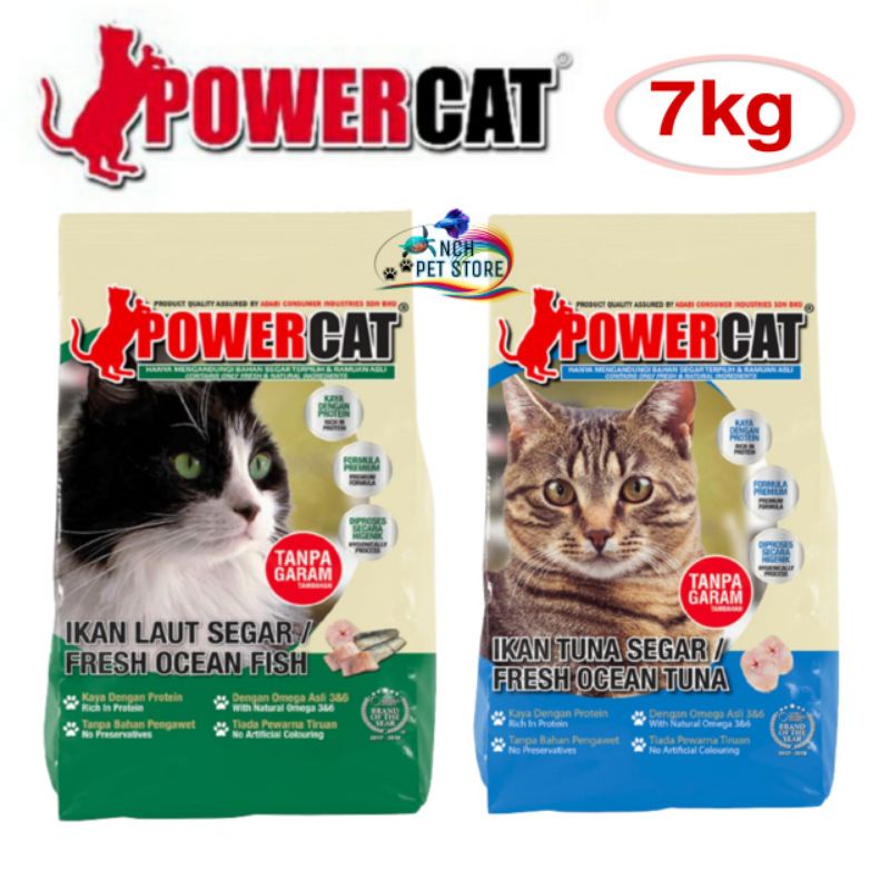 POWER CAT TUNA/OCEAN FISH 7KG ORIGINAL PACKAGING (PRODUCT ADABI ...