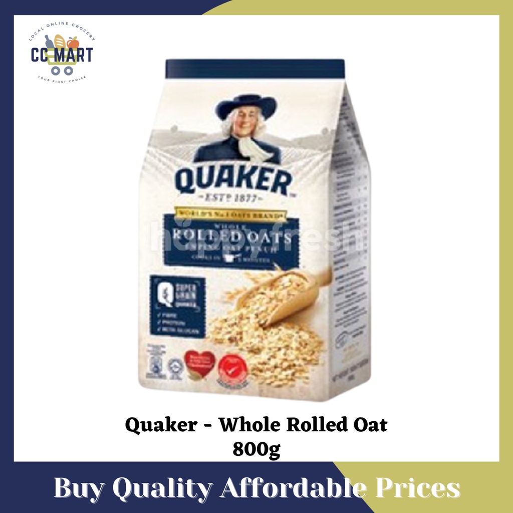 Quaker - Whole Rolled Oats / 800g | Shopee Malaysia