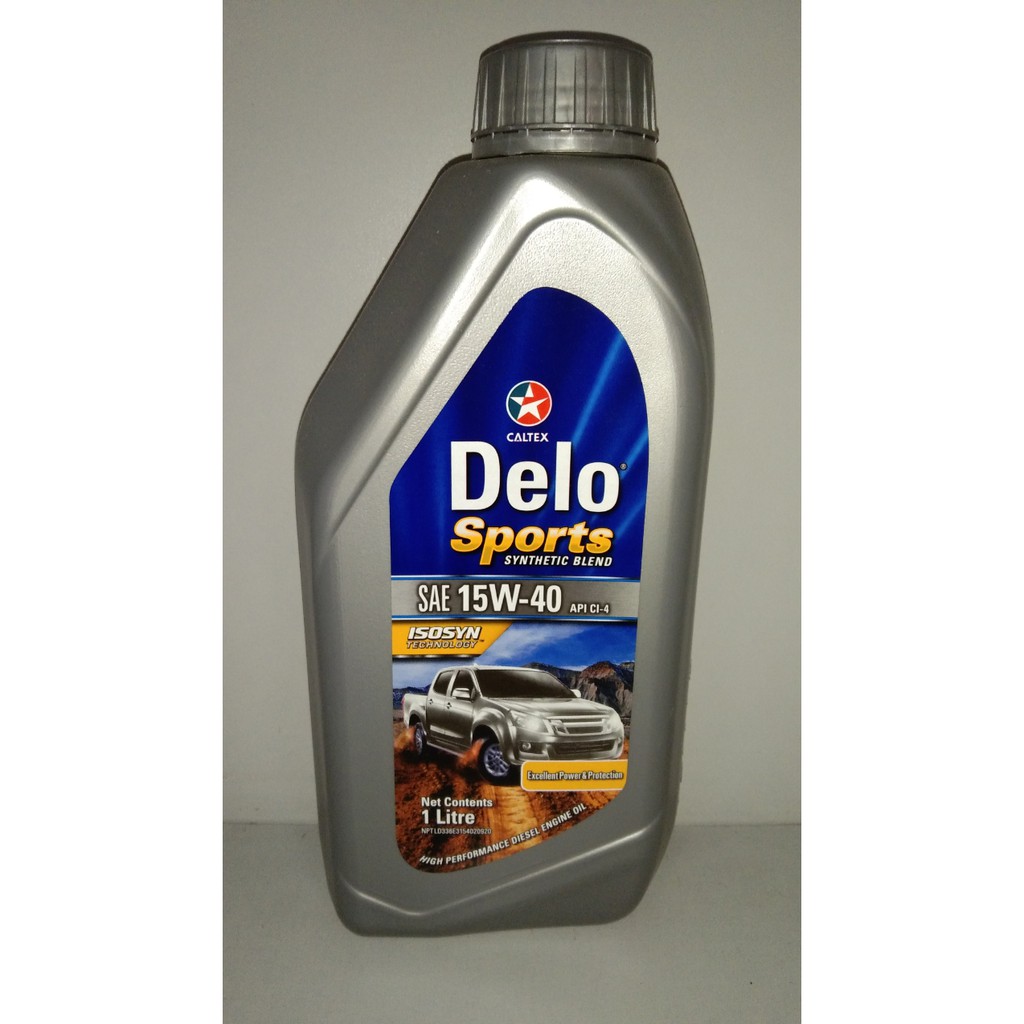 Caltex Delo Sports Synthetic SAE 15W-40 API CI-4 1Liter ISOSYN ...