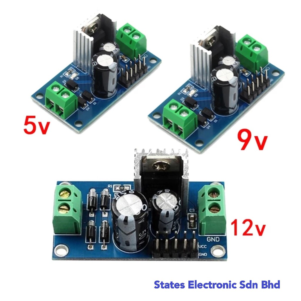Voltage Regulator Power Supply Module - LM7805 LM7809 LM7812 | Shopee ...