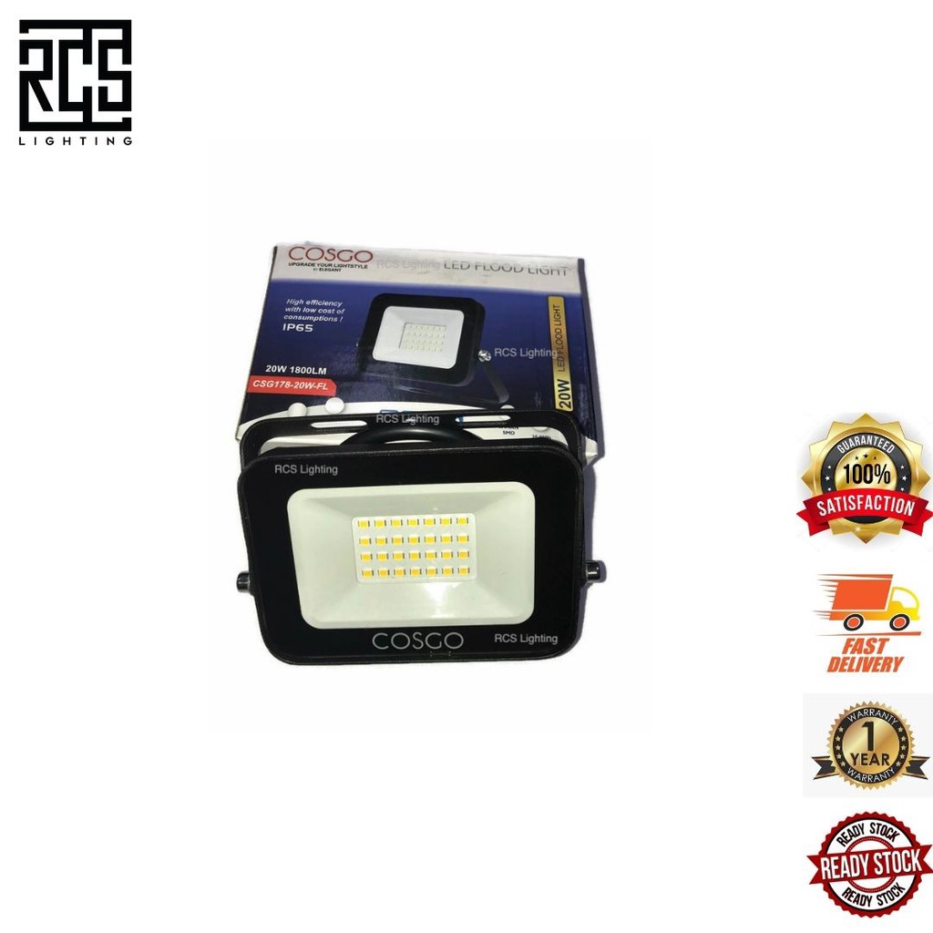 COSGO LED Flood Light IP65 (20W, 30W, 50W, 100W) | Shopee Malaysia