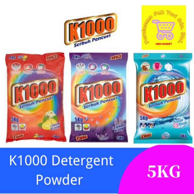 K1000 Detergent Powder 5KG | Shopee Malaysia