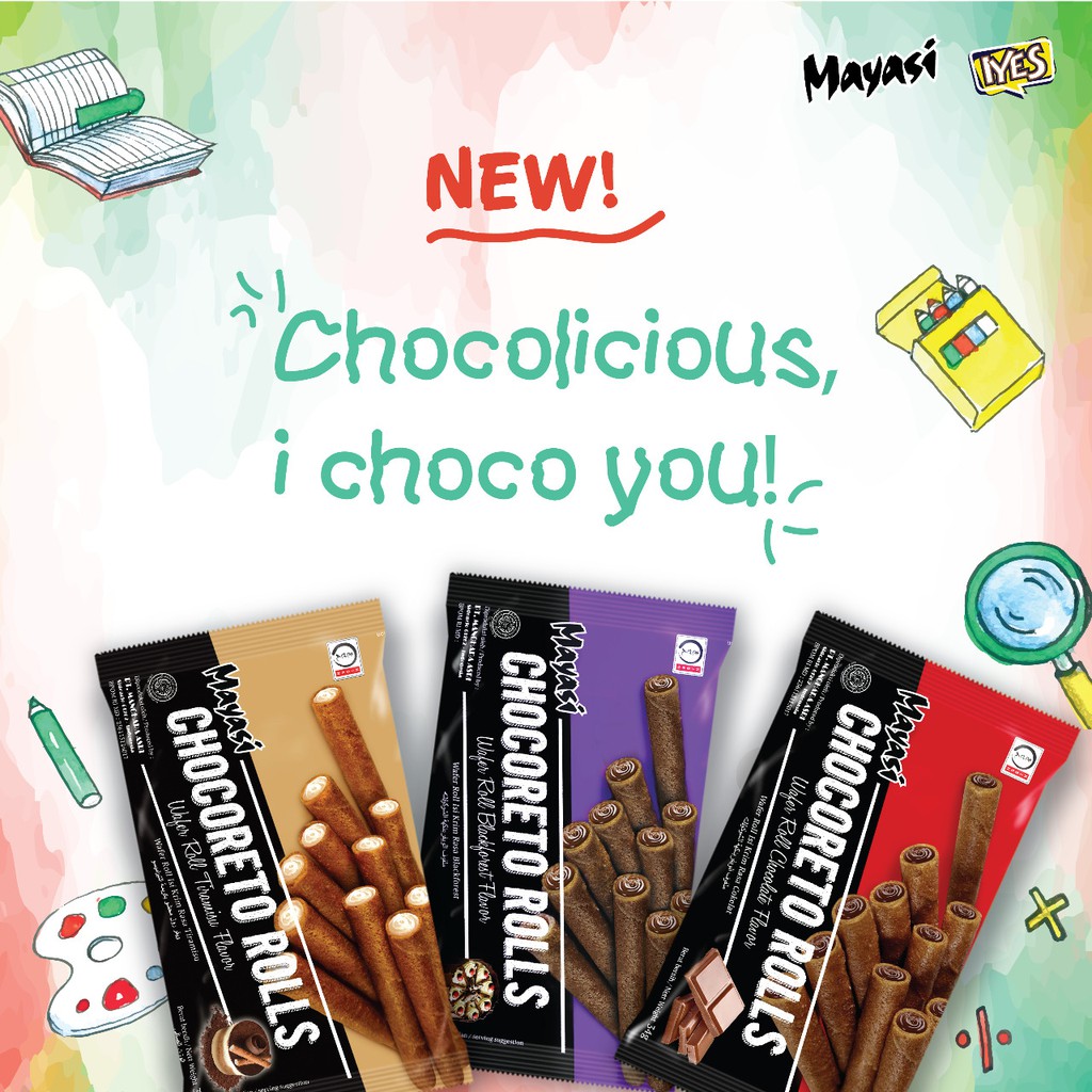 Mayasi chocoreto wafer roll 34g | BeeCost