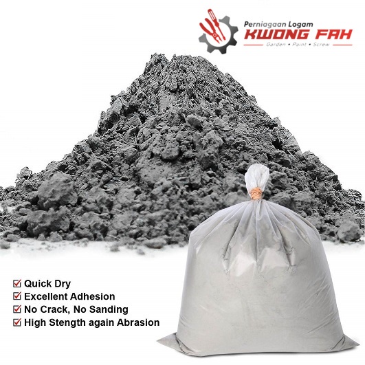 2Kg Cement Concreate Fast Drying Simen Biasa Simen Hitam | Shopee Malaysia