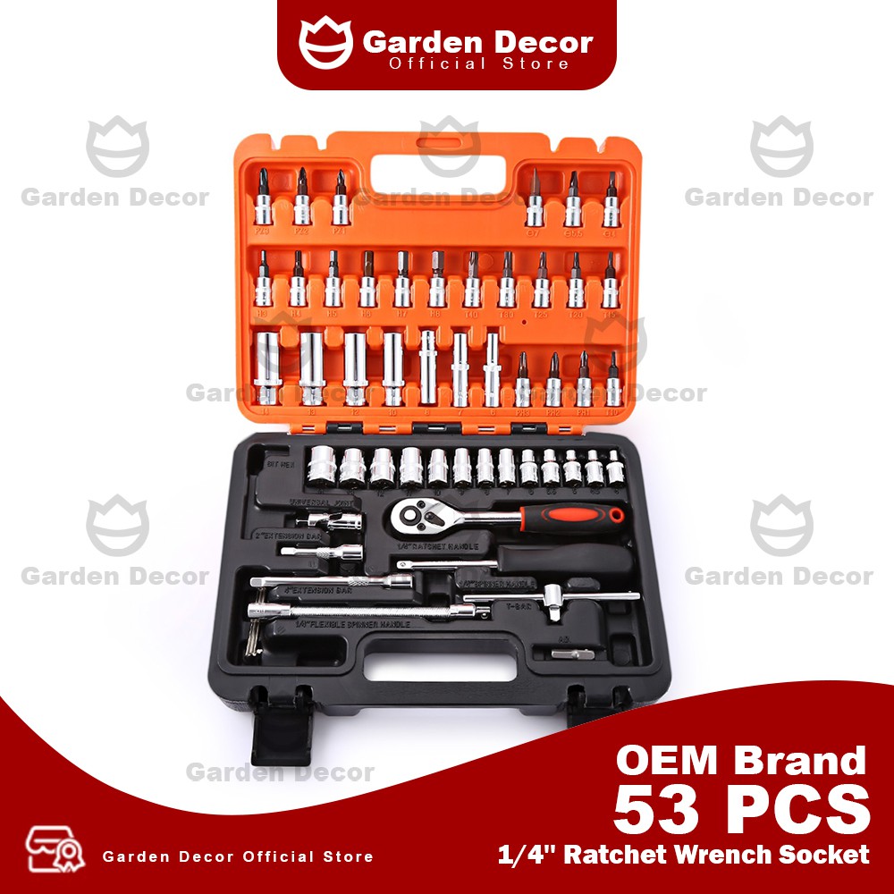 53pcs Ratchet Box Socket Set Box Set Spanner Set Wrench Set Tools Set ...