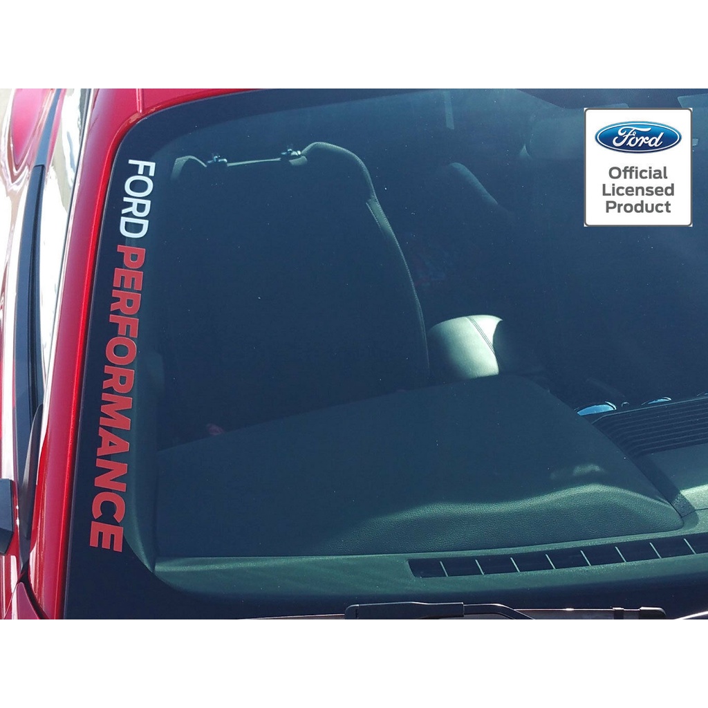 FORD PERFORMANCE SIDE WINDSHIELD STICKER VINYL GRAPHICS LICENSED DECAL ...