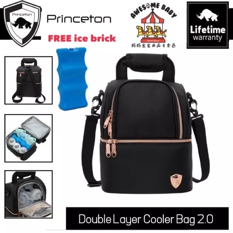 Year End Sales Princeton Double Layer Cooler Bag Free Ice Brick | Shopee Malaysia