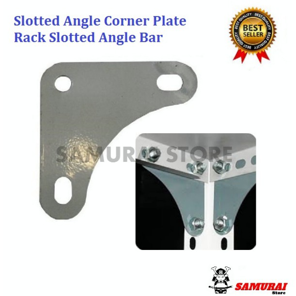 Samurai Store - Slotted Angle Corner Plate Rack Slotted Angle Bar ...
