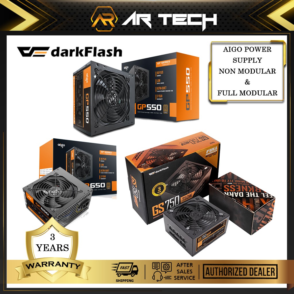 Aigo GP550 W / GP650 W / GS550 W / GS650 W / GS750 W 80Plus Bronze NON ...