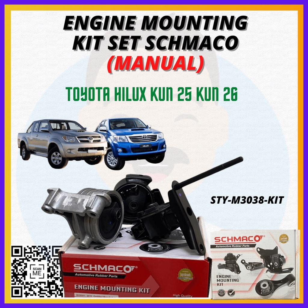 FASTLINK TOYOTA HILUX VIGO KUN25 KUN26 MANUAL SCHMACO ENGINE MOUNTING ...