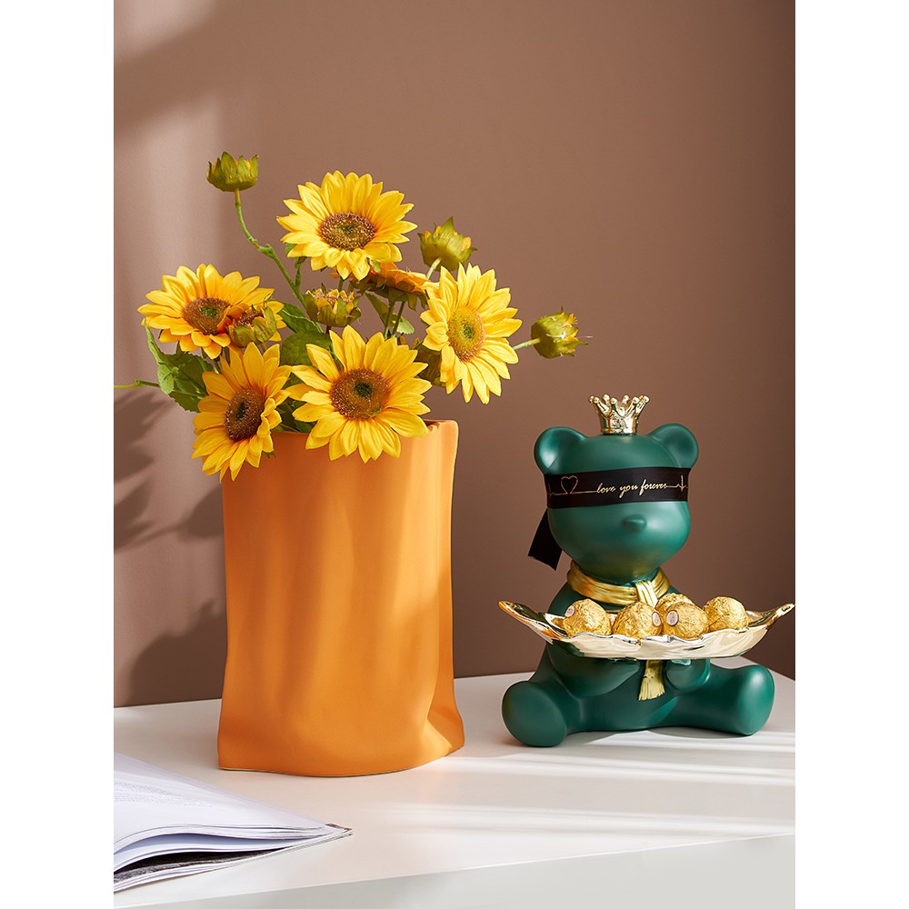 Perhiasan Pasu Seramik Kreatif Tembikar Kering Bunga Bunga Susunan ...