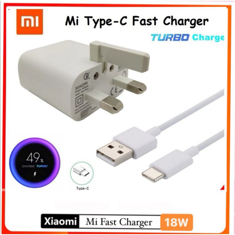 Original Mi XiaoMi Redmi 9a 9t 9c Note 7 8 9 10 pro 18w Fast Charger ...
