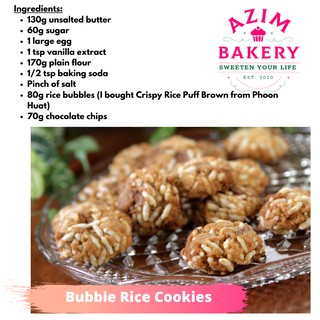 Bubble Rice Natural 500g, 1kg Bubble Rice White | Bertih Beras Putih ...