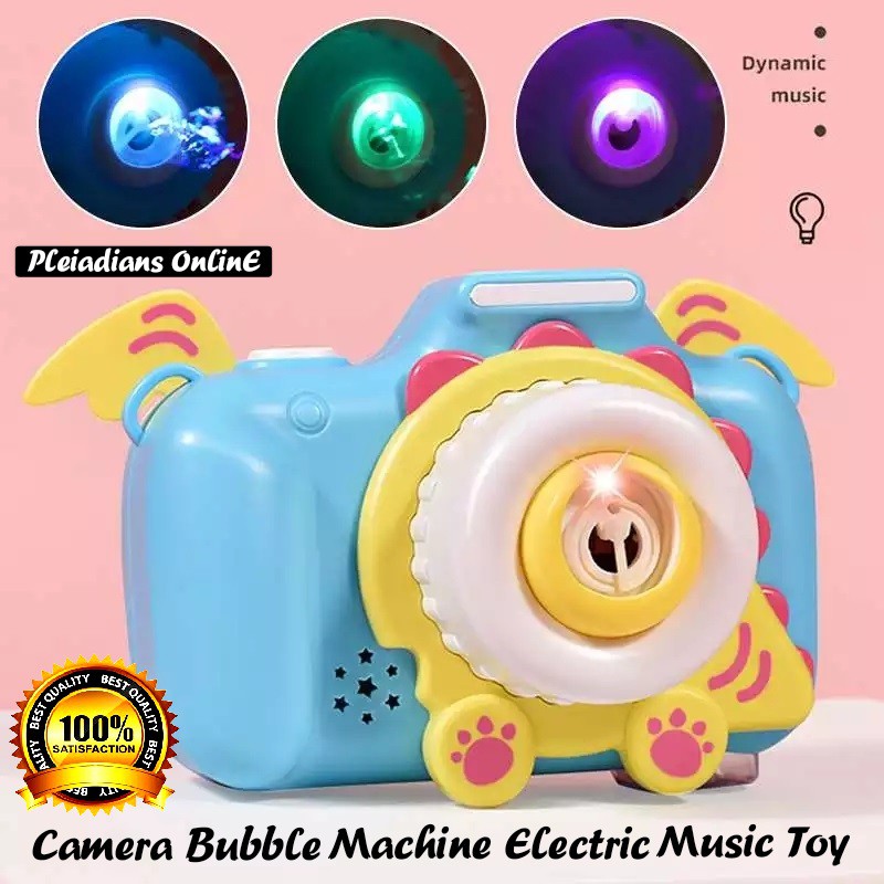 READY STOCK Magic Music Camera Bubble Toy Cute Bubble Blower Machine ...