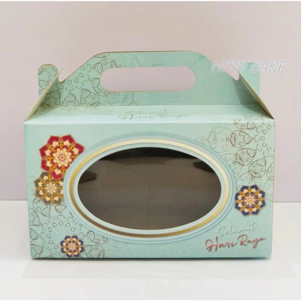 Hari Raya Box Kotak Hari Raya Gift Box With Handle Snowflake Nougat ...