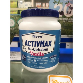 NOVA ACTIVMAX Hi-CALCIUM VANILLA 900GM | Shopee Malaysia