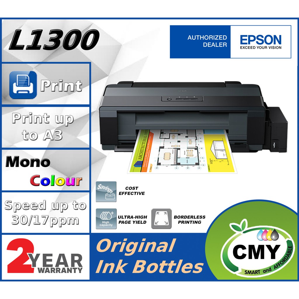 Epson L1300 A3+ Ink Tank Printer Similar with HL-T4000DW L1800 ip8770 ...