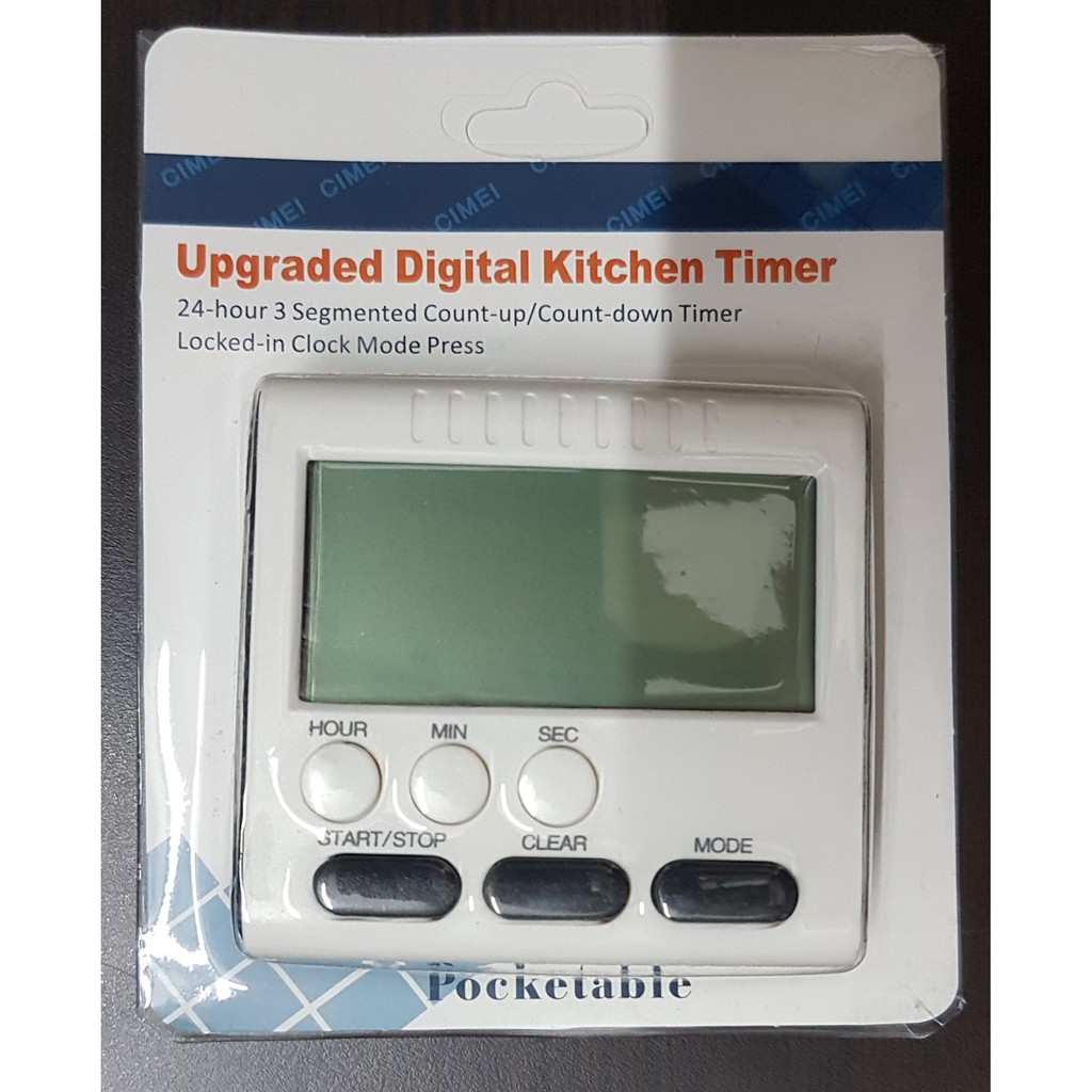 CX-105 timer LCD Clock Digital Kitchen Alarm Count Up Down Magnetic ...