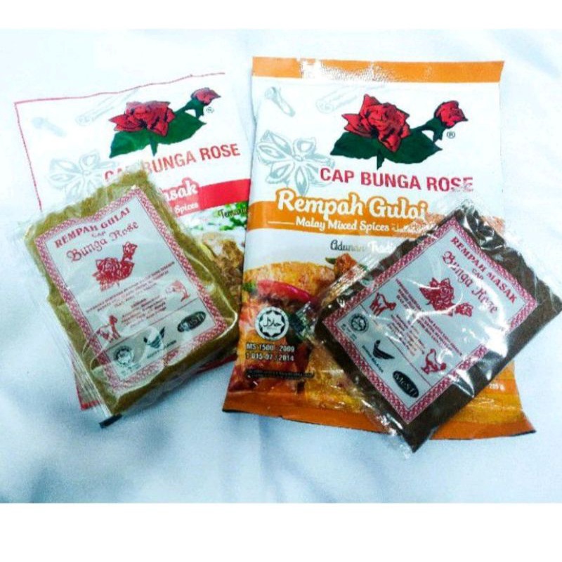REMPAH GULAI CAP BUNGA ROSE 15G | Shopee Malaysia