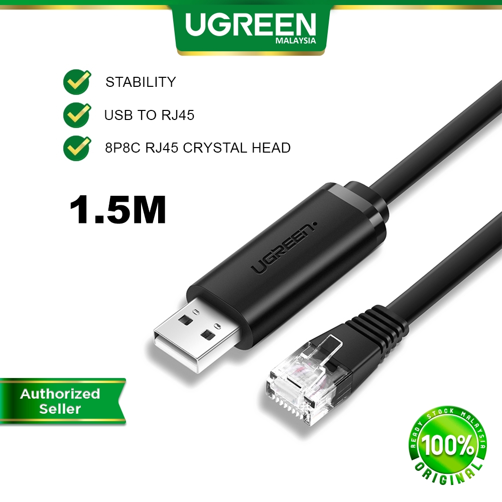 UGREEN USB A to RJ45 Console Cable RS232 Serial Converter Adapter Cisco ...
