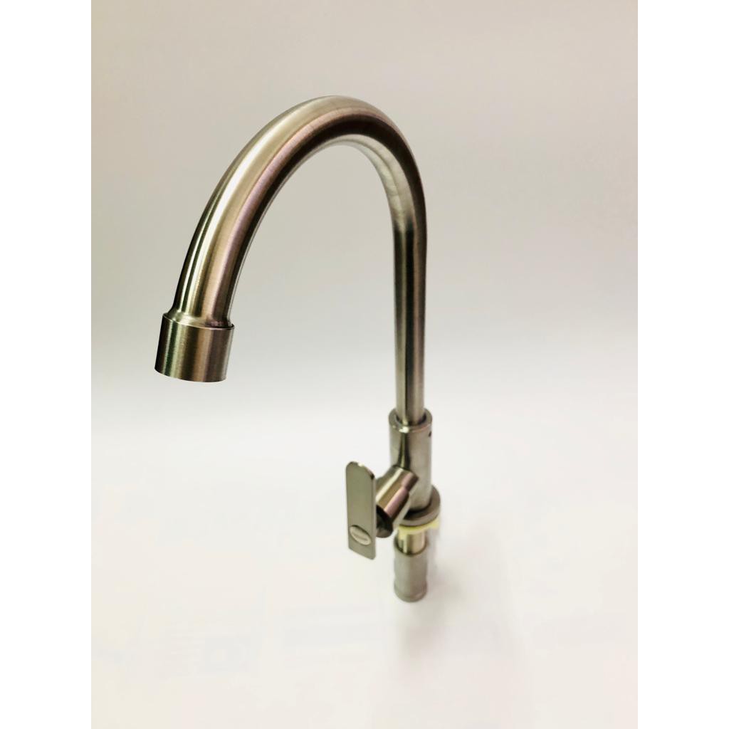 Kitchen Faucet Water Tap Stainless Steel SUS 304 Faucet Wall BASIN Sink ...