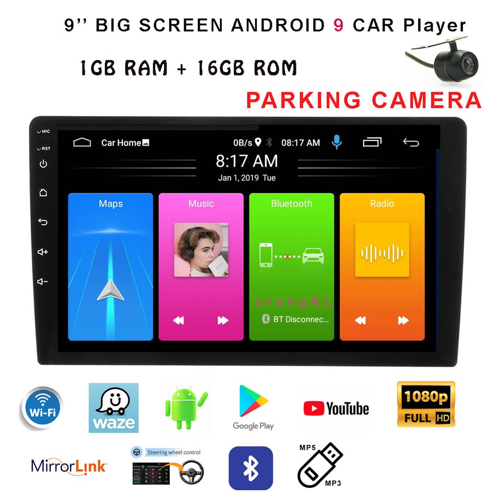 (READY STOCK)ON SALES 9-10 INCH MP5 CAR PLAYER ANDROID 11 HD IPS FULL ...