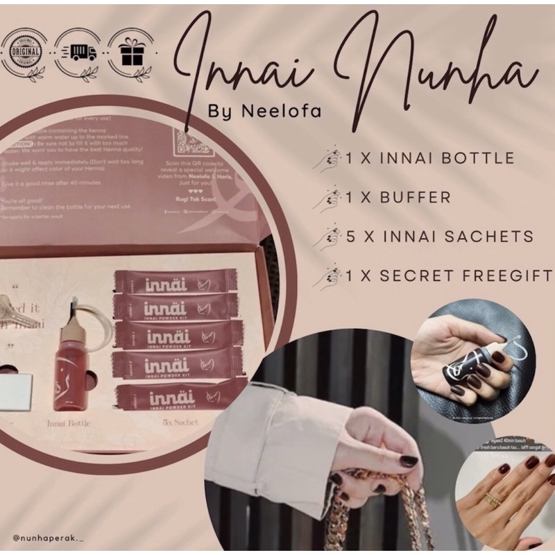 INNAI NUNHA NEELOFA !! ORIGINAL HQ !! FREEGIFT !! | Shopee Malaysia